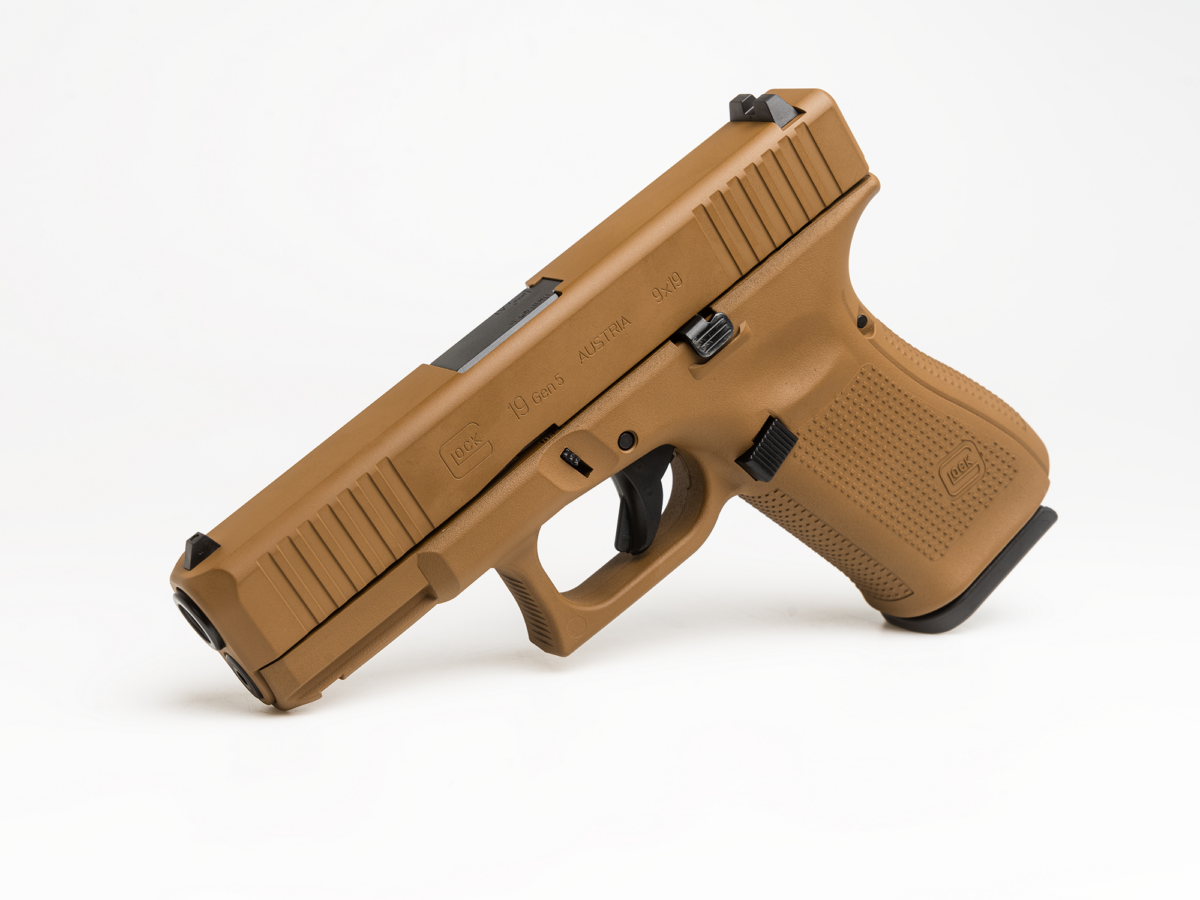 GLOCK 19 GEN 5 9MM PISTOL- GOLD SLIDE & LOWER - Watchdog Tactical