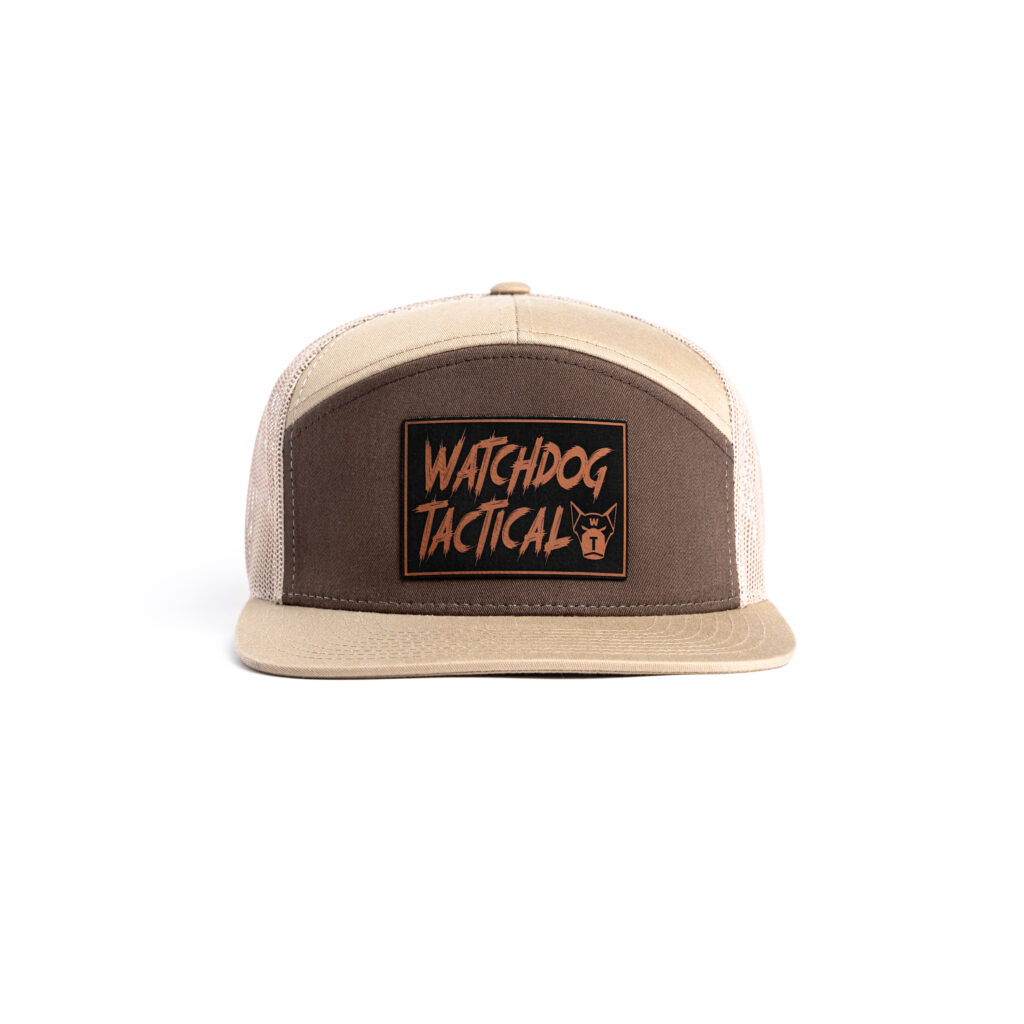 Watchdog Tactical Patch Snapback Hat Tan & Brown